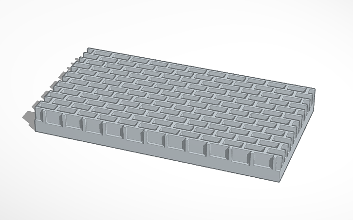 3D design OO gauge brick stamp final - Tinkercad