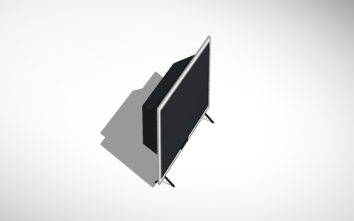 3D design Samsung 80-inch TV - Tinkercad