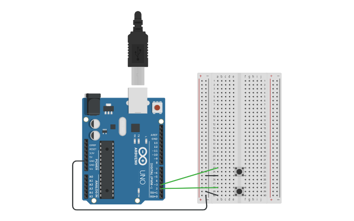 Circuit Design Counting To 10 With Arduino Library Tinkercad 9367