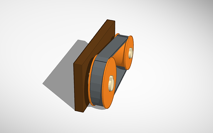 3D design Pulley Final Model - Tinkercad