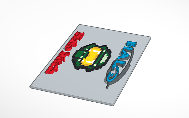 3D design Halo poster - Tinkercad