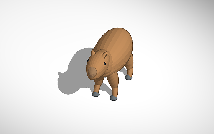 3D design Capybara - Tinkercad