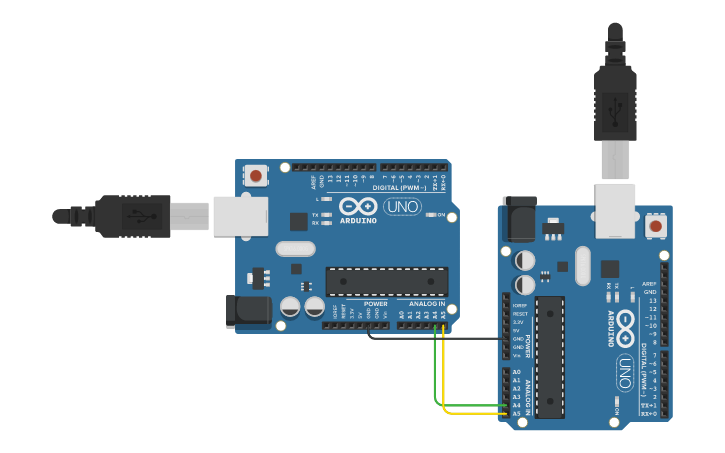 Circuit Design Experiment 9 A I2c Master Reader Slave Sender Tinkercad