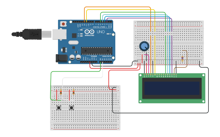 Circuit design Lopes Ferreira TP6 / Arduino+LCD / scroll / boucle for ...