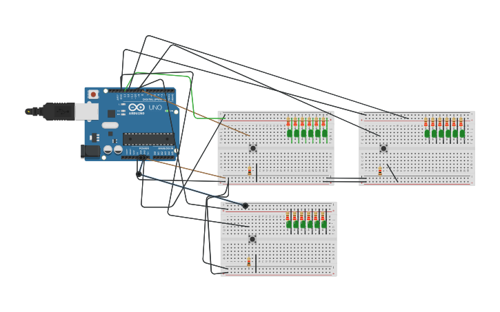 Circuit design P Botón | Tinkercad