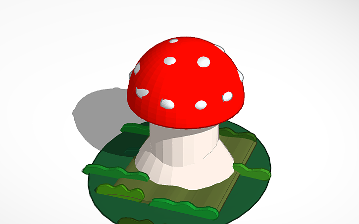 3d Design Mushroom Tinkercad