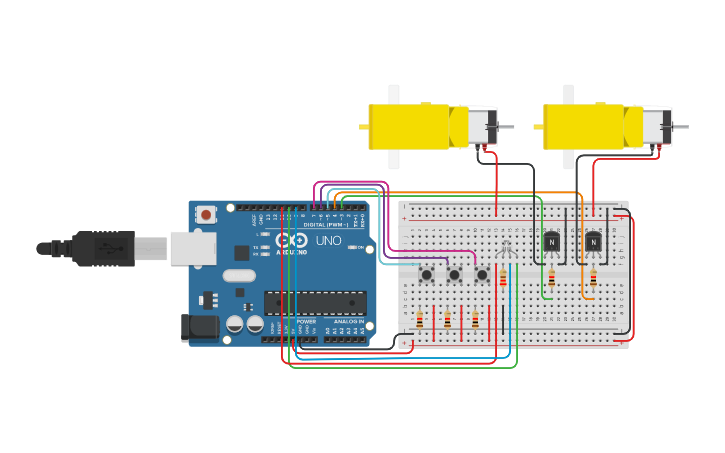 Circuit design Encender-apagar-LED RGB-Roberto Flores | Tinkercad Circuit design Encender-apagar-LED RGB-Roberto Flores | Tinkercad