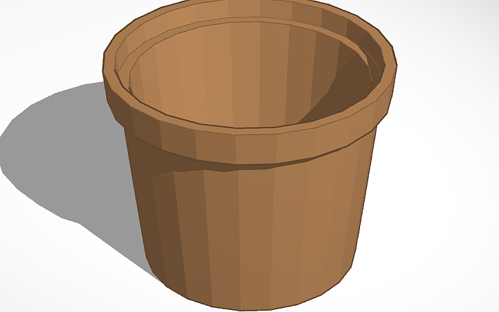 3D design Basic Flower Pot - Tinkercad
