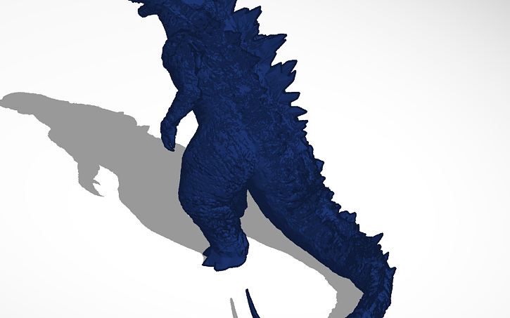 3D design godzilla svg - Tinkercad