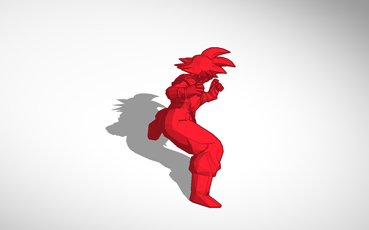 3D design Dragon Ball z Goku - Tinkercad