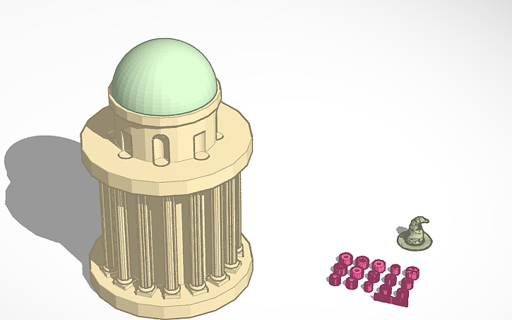 3D design 로만성, svg, thingiverse - Tinkercad