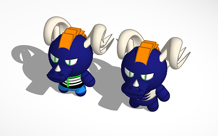 3D design chibi dexter - Tinkercad