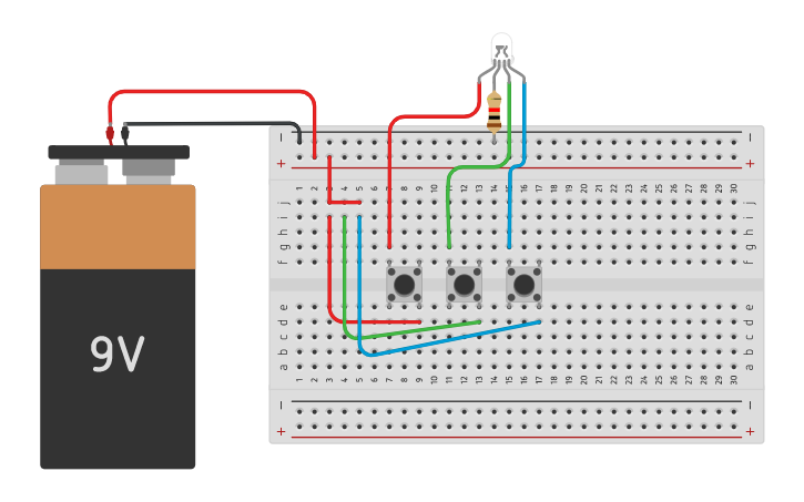 Circuit design rgb | Tinkercad