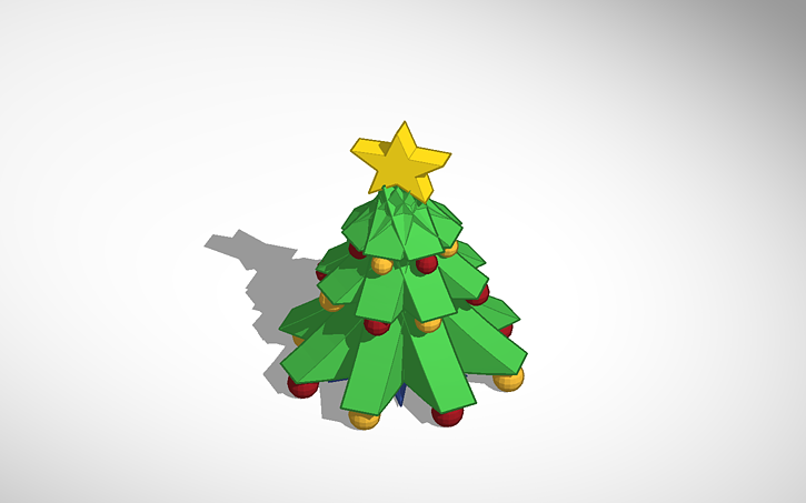 3D design Christmas Tree - Tinkercad
