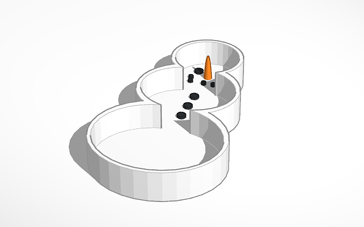 3D design snowman | Tinkercad