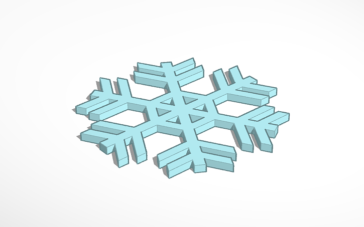 3D design Snowflake - Tinkercad