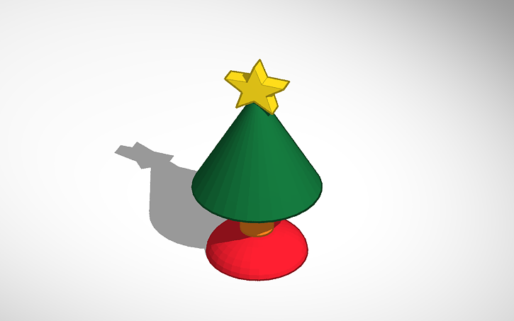 3D design CEF Holiday Tree Lesson - Tinkercad