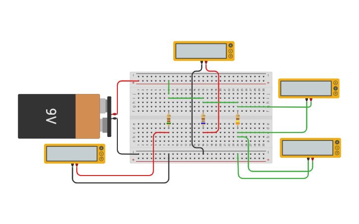 Circuit design Circuito en Paralelo | Tinkercad