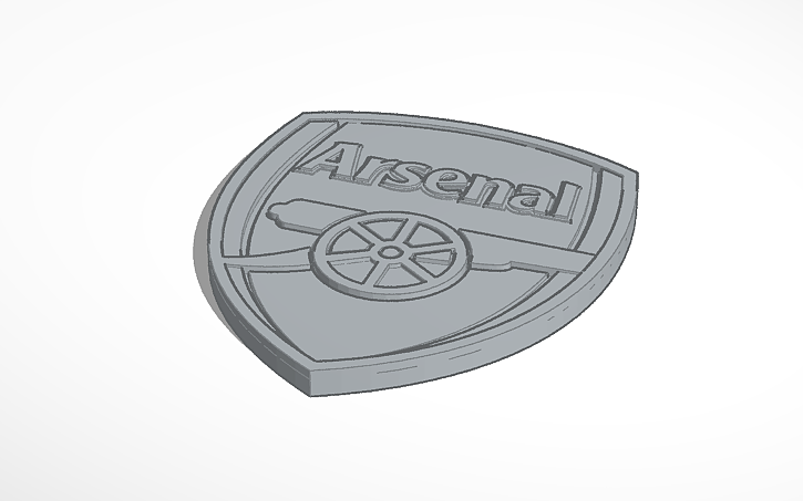3D design arsenal-kulcstartó - Tinkercad