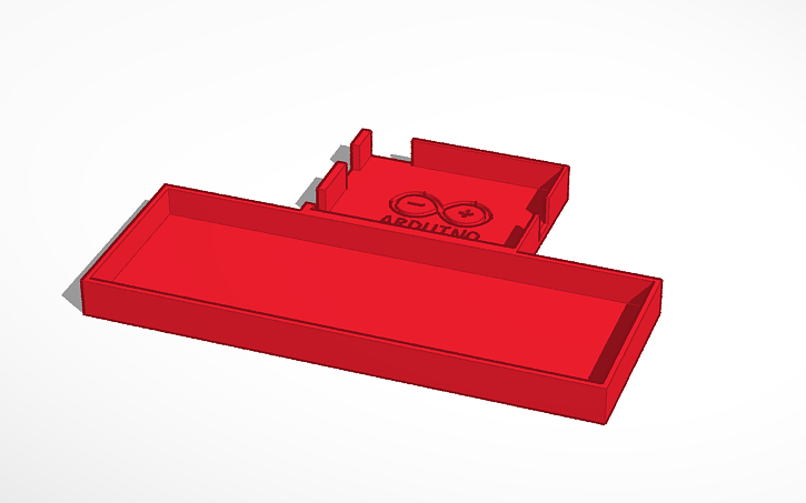 3D design Arduino Uno and Breadboard Case - Tinkercad