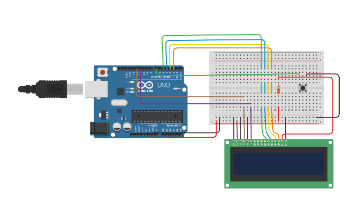 Circuit design DINOSAUR GAME - Tinkercad