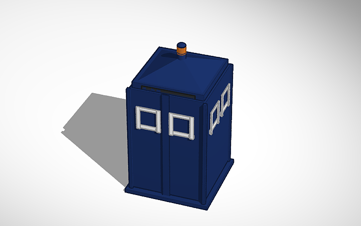 3D design TARDIS - Tinkercad