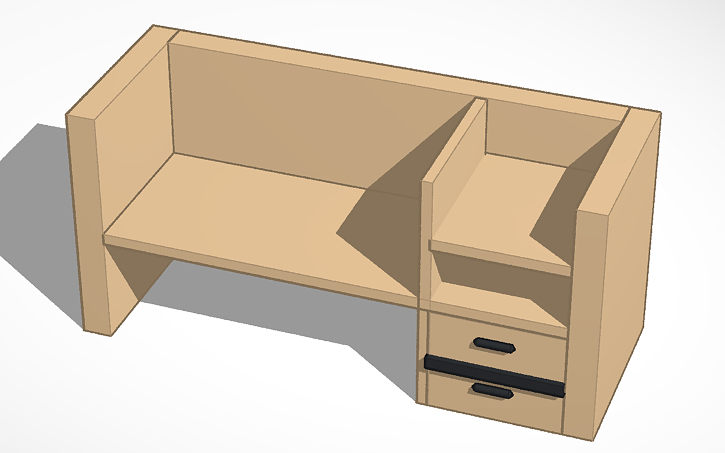 3D design Desk | Tinkercad