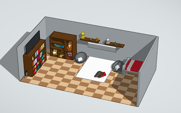 3D design Copy of Dream Room Challenge - Tinkercad
