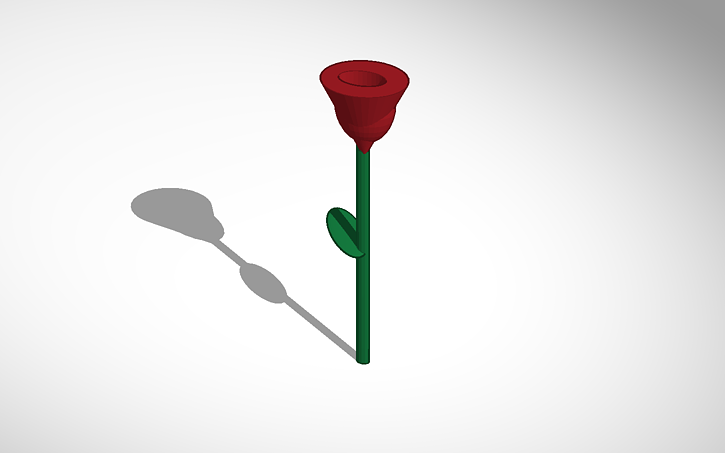 3D design rose - Tinkercad