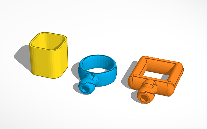 3D design Rings #Connectors #3dprint #Tinkertivities | Tinkercad