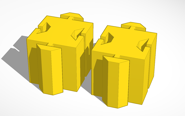 3D design B locks - Tinkercad