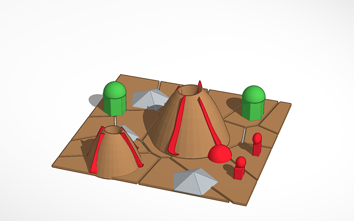 3D design Volcano! - Tinkercad