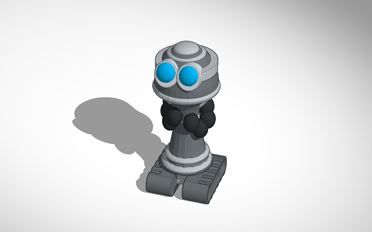 3D design Robot #Chess Pawn | Tinkercad