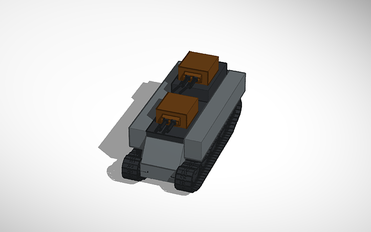 3D design Tortoise LVT Support Tank - Tinkercad