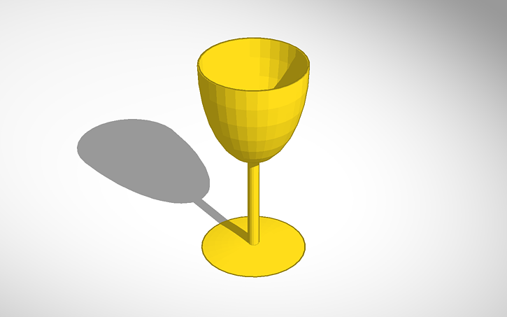 3D design Wine Glass | Tinkercad