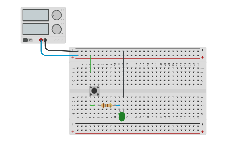 Circuit Design Circuito Led Usando La Breadbord Tinkercad 7399