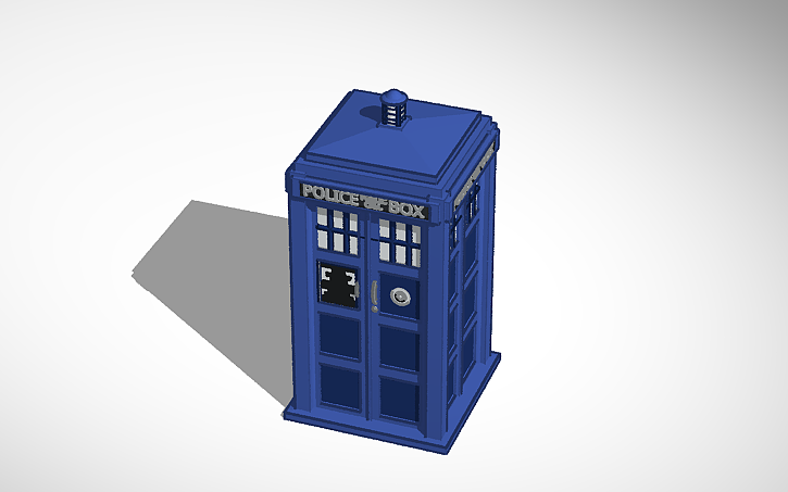 3D design TARDIS - Tinkercad