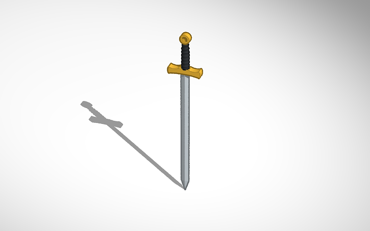 3d Design Sword Tinkercad
