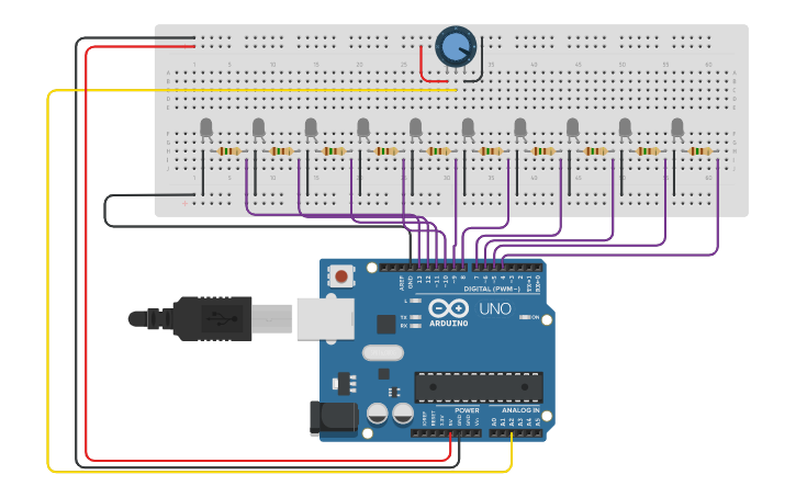 Circuit design Atividade-Sequencial-Interativo - Tinkercad