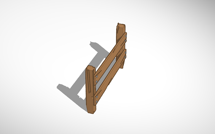 3d Design Wood Barrier Tinkercad