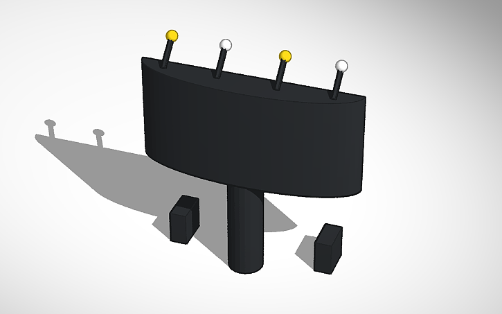 3D design Billboard - Tinkercad
