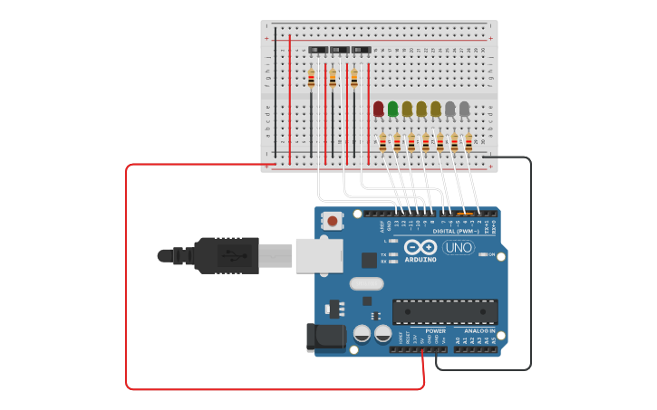Circuit design drag tree - Tinkercad
