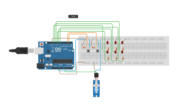 Circuit design CIRCUITO TAREA 7 - Tinkercad