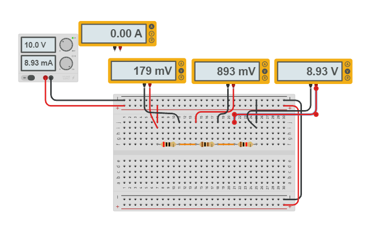 Circuit Design Circuit Resistor Seriesjoin W Ammeter Tinkercad