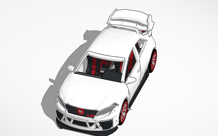 3D design 2018 H0NDA Civic TypeR - Tinkercad