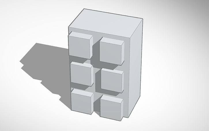 3D design filing cabinet | Tinkercad