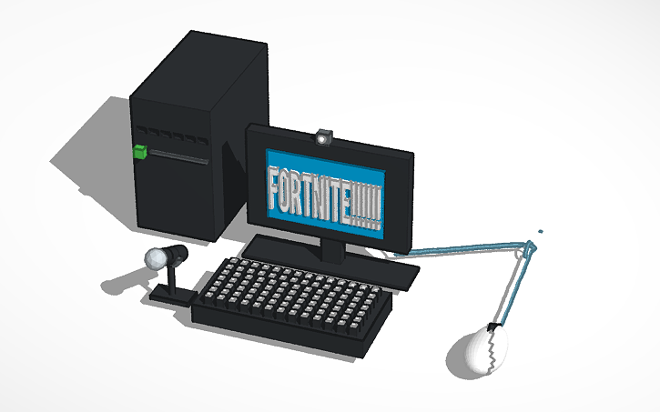 3d Design Gaming Setup Very Very Bad Tinkercad 