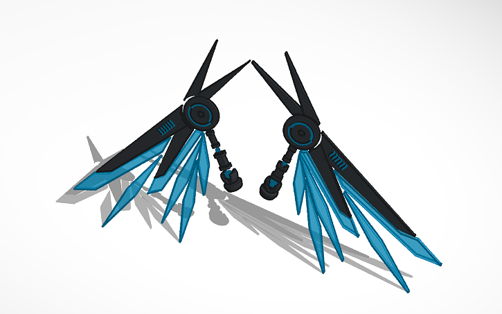 3D design MECHA WINGS - Tinkercad