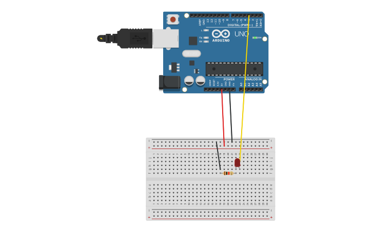 Circuit design Aula 7-Comando For - Tinkercad