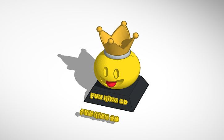 3D design Fun King 3d Logo in 3D | Tinkercad